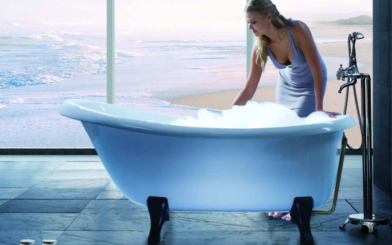 ᐈ 【Aquatica Nostalgia-Wht-Ash-Legs™ Freestanding Cast Stone Bathtub ...