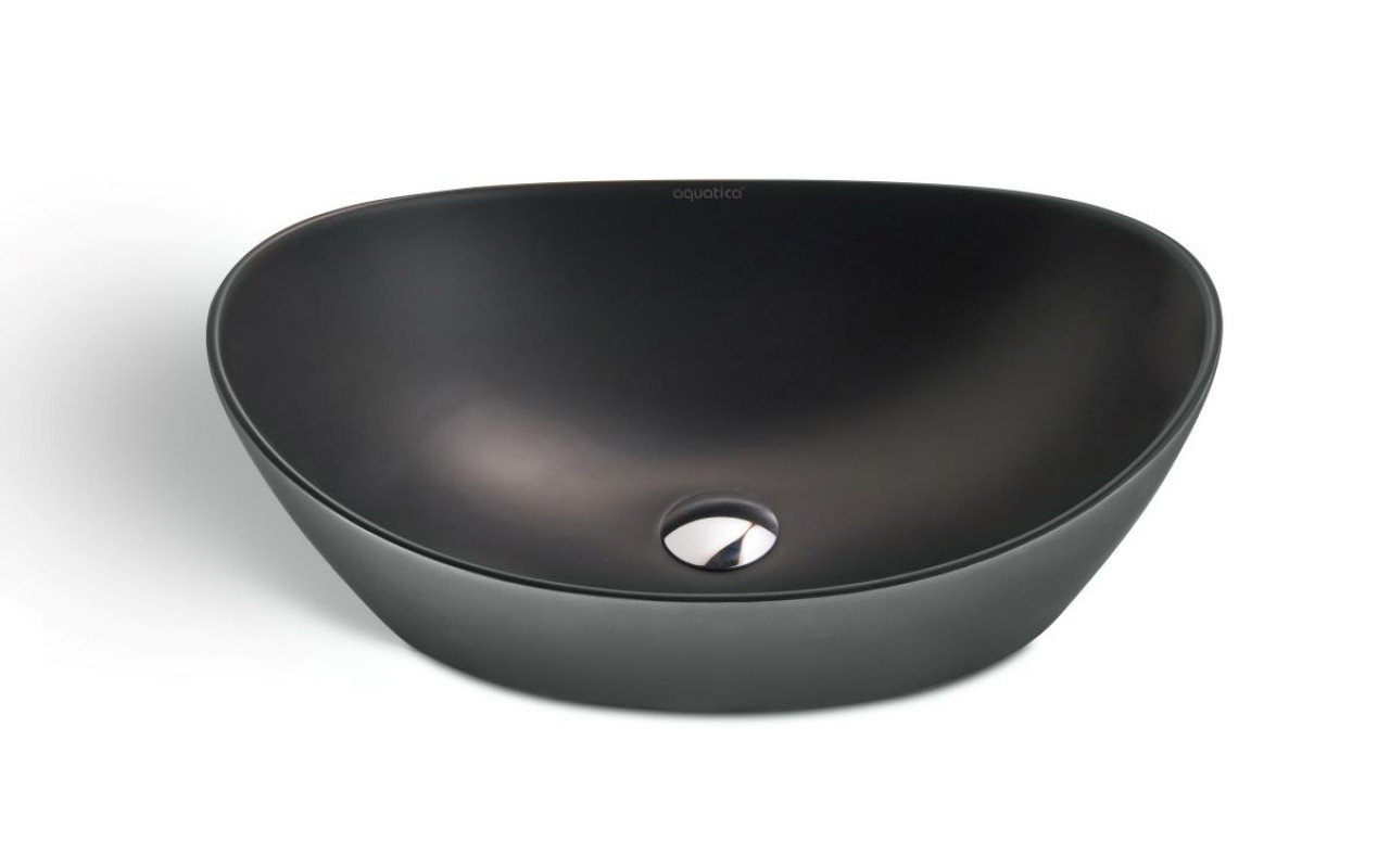 ᐈ 【Aquatica Luna Gunmetal-Blck Stone Vessel Sink】 Buy Online, Best Prices