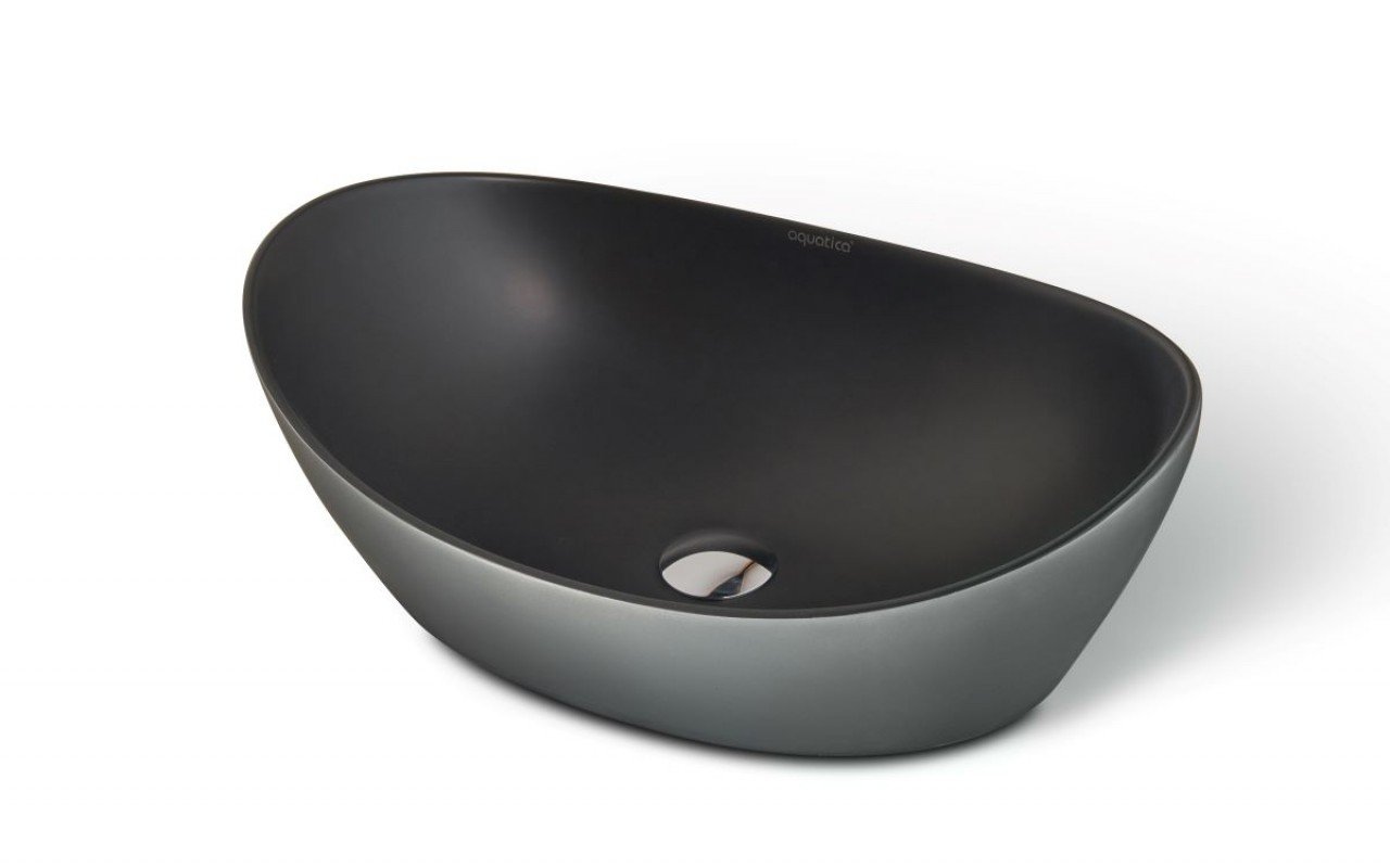 ᐈ 【Aquatica Luna Gunmetal-Blck Stone Vessel Sink】 Buy Online, Best Prices
